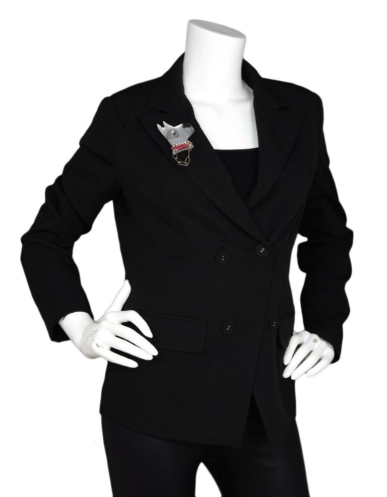 Alexis Bittar Lucite Dog Brooch/Pin W/ Pearl and Crystals at 1stDibs ...