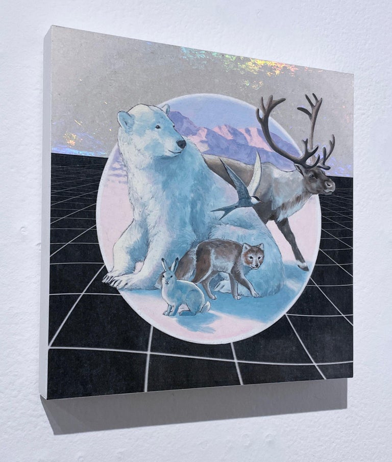 Alexis Kandra - Arctic Tundra (2019), oil painting, ecosystem, animals ...