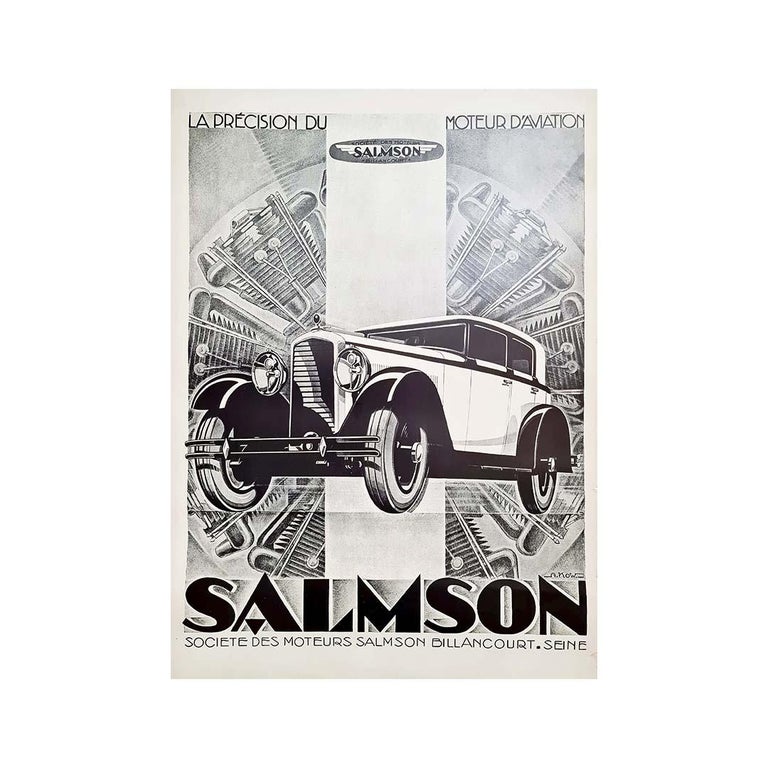 Alexis Kow - Original poster by Alexis Kow for the Salmson cars - Art ...