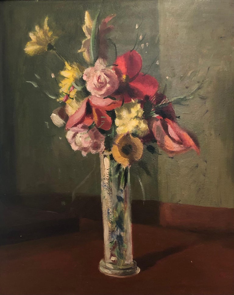 Alexis Louis Roche - Bouquet in its vase For Sale at 1stDibs