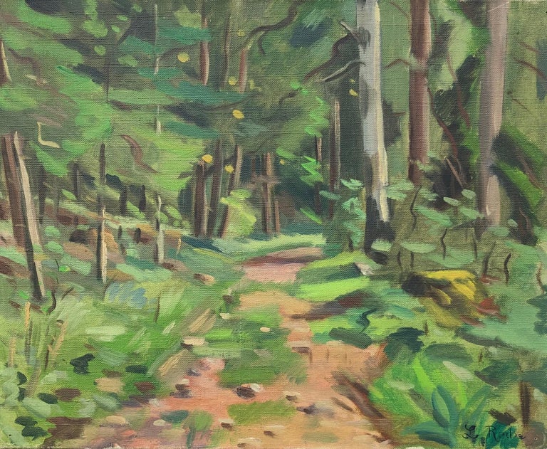 Alexis Louis Roche - Undergrowth path For Sale at 1stDibs