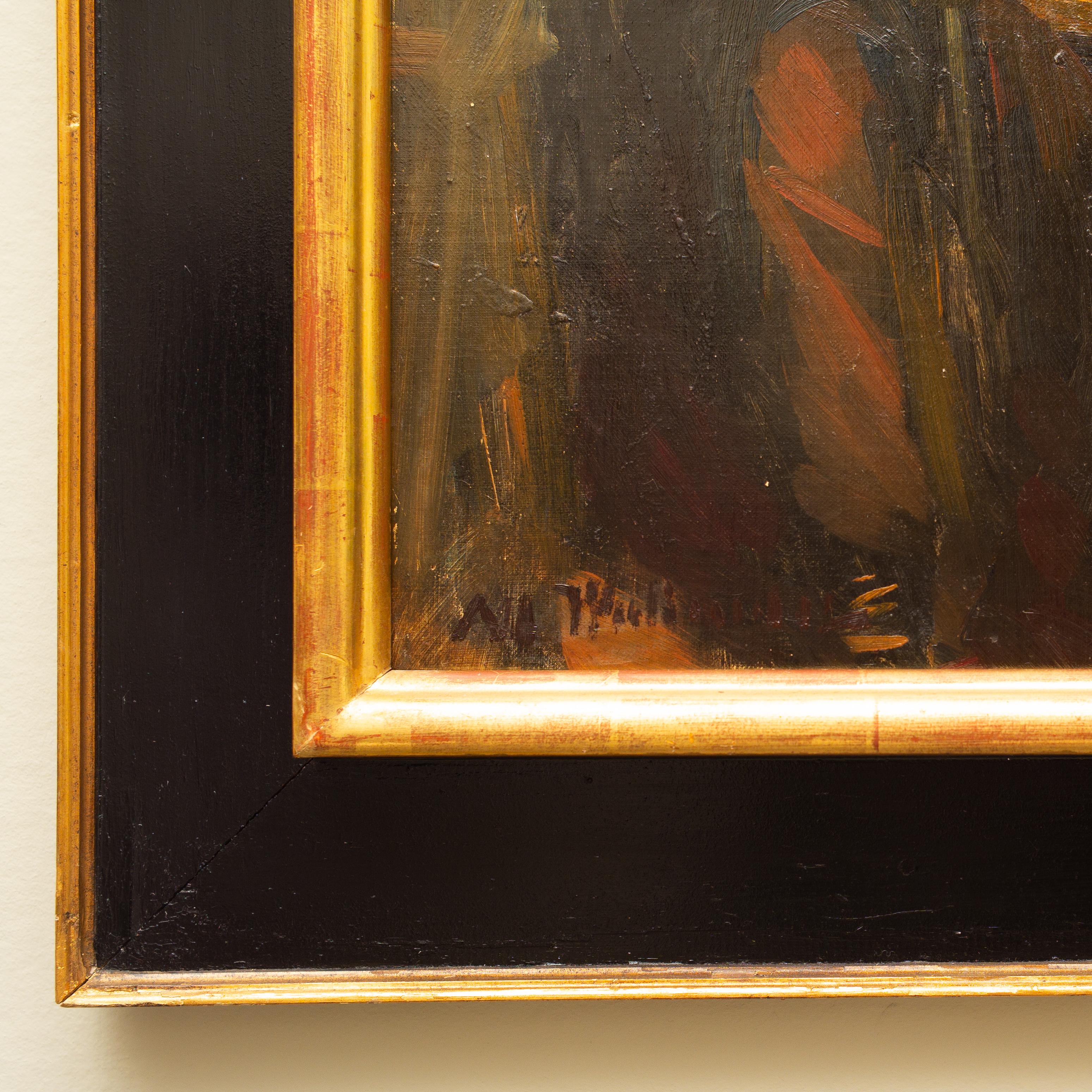 Alf Wallander - Café Scene by Swedish Artist Alf Wallander, Oil on ...