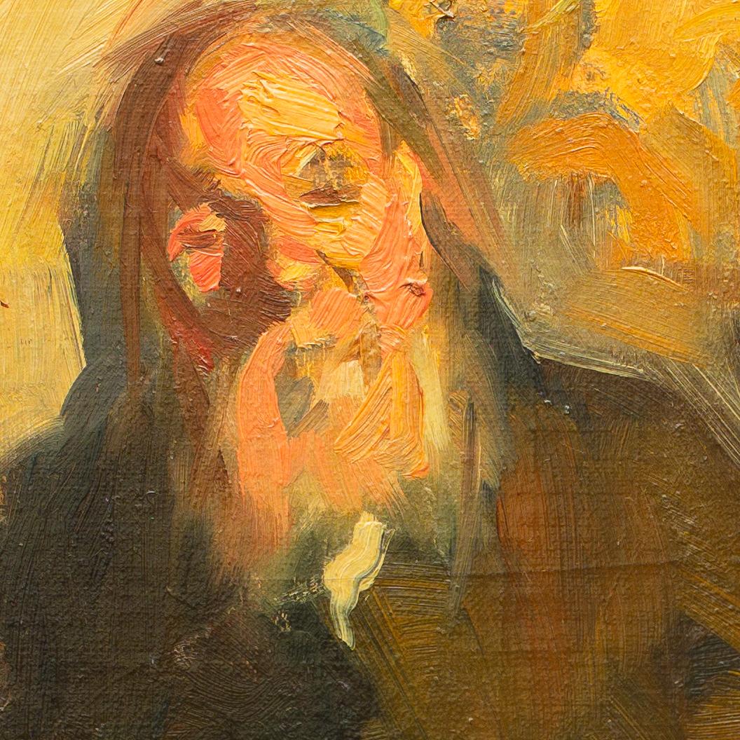 Alf Wallander - Café Scene by Swedish Artist Alf Wallander, Oil on ...