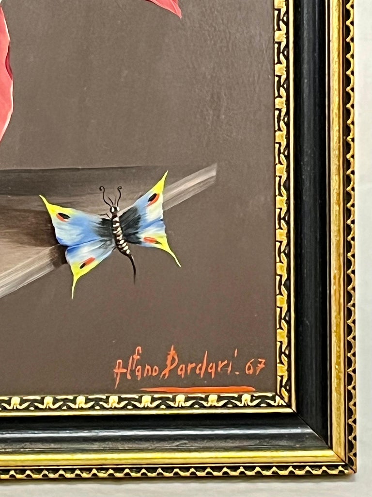 Alfano Dardari Mid Century Trompe L’Oeil Still Life Oil Painting Framed ...