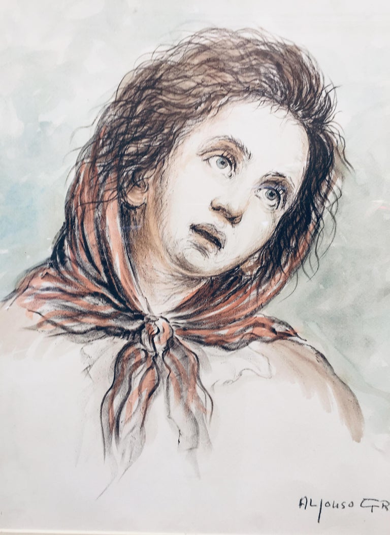 Alfonso Grassi - CHILD - Alfonso Grassi Pastel on paper Portrait ...