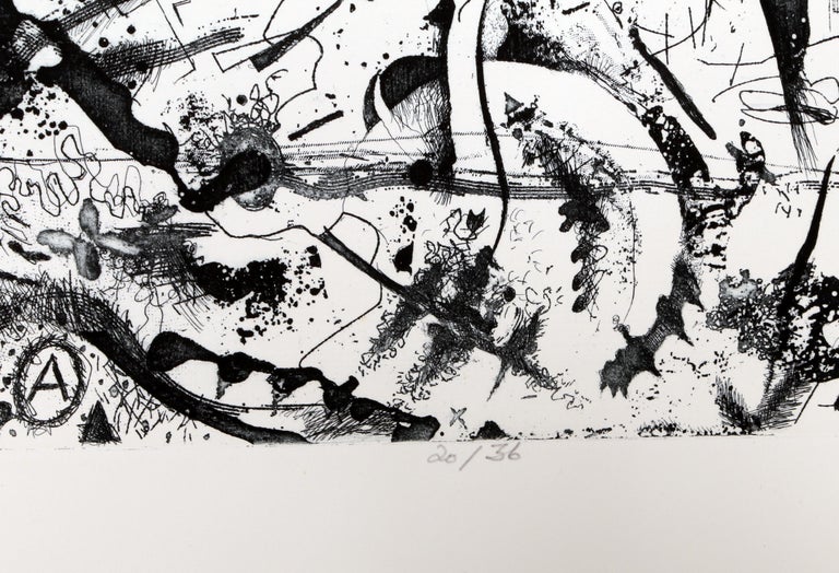 Alfonso Ossorio - Abstract Expressionist etching by Alphonso Ossorio ...