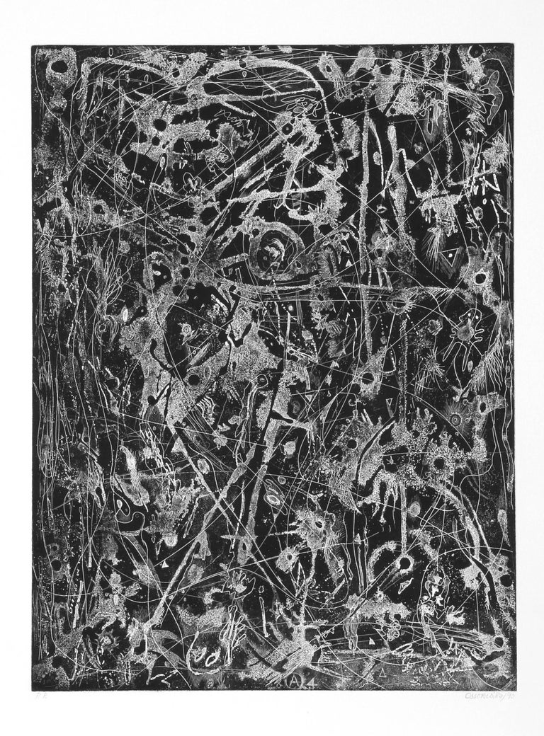 Alfonso Ossorio - Abstract Expressionist etching by Alphonso Ossorio ...