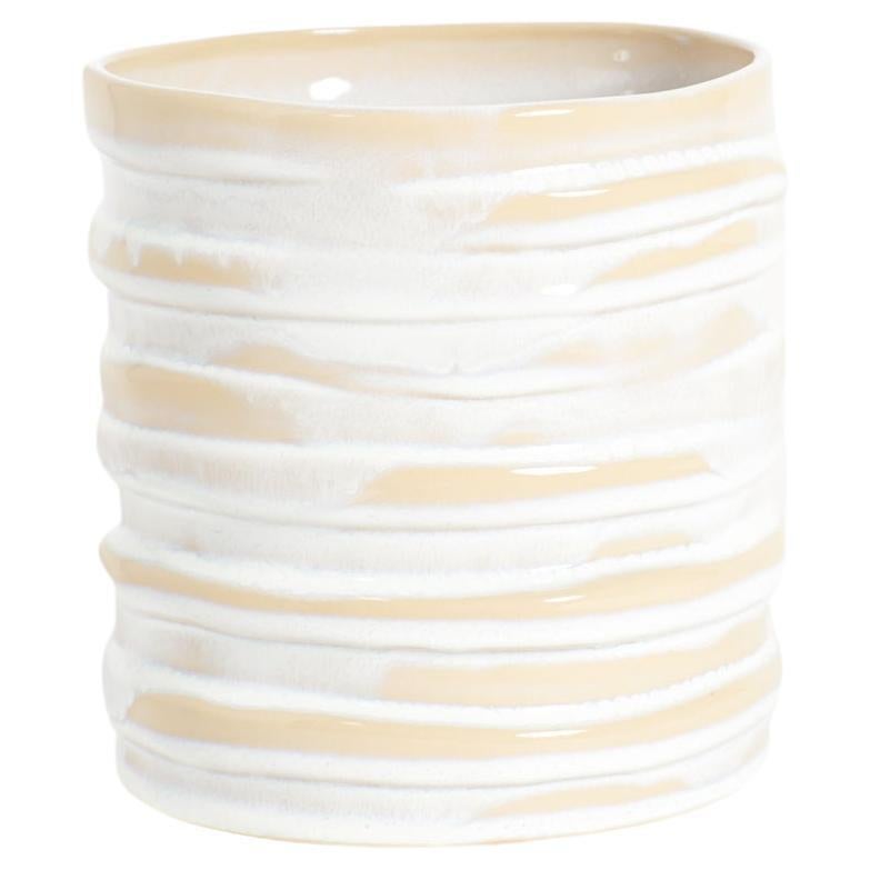 Antique Japanese Bamboo Brush Pot with Inlaid Ivory For Sale at 1stDibs