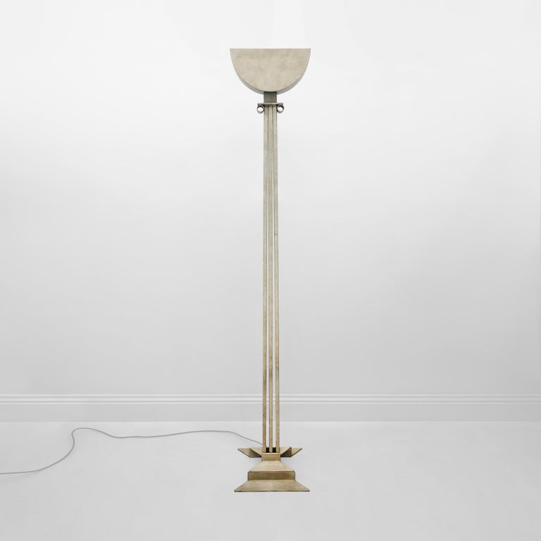 Alfrank Neoclassical Column Floor Lamp 1980s Postmodern Torchiere ...