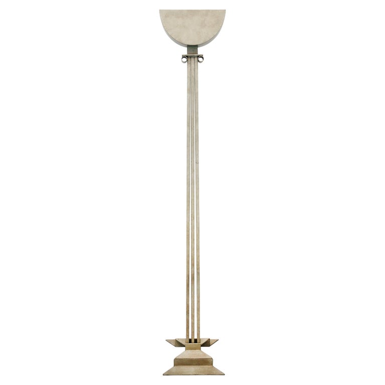 Alfrank Neoclassical Column Floor Lamp 1980s Postmodern Torchiere ...