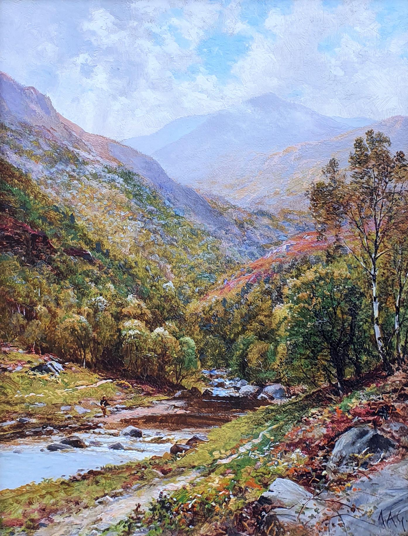 Alfred Augustus Glendening Senior - 'A Woodland Path' and 'A Mountain ...