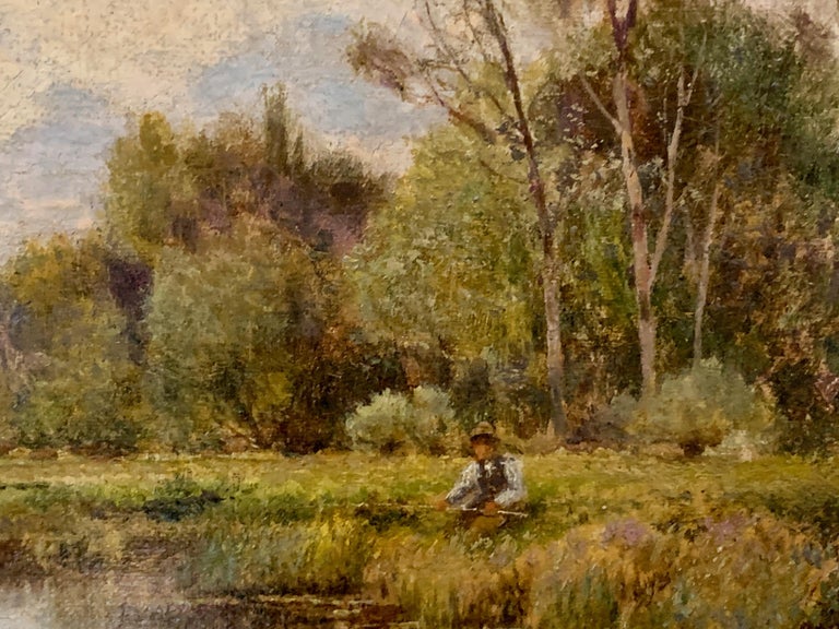 Alfred Augustus Glendening Senior - English Victorian River landscape ...