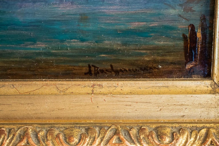Alfred Bachmann, Pair of Oil on Panel Venice Views, circa 1890-1910 at ...