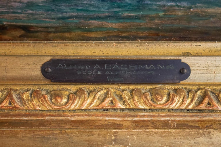 Alfred Bachmann, Pair of Oil on Panel Venice Views, circa 1890-1910 at ...