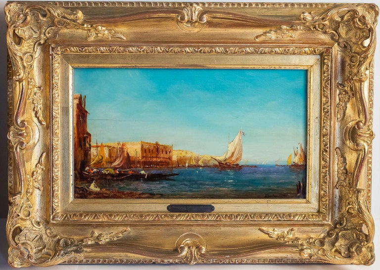 Alfred Bachmann, Pair of Oil on Panel Venice Views, circa 1890-1910 at ...