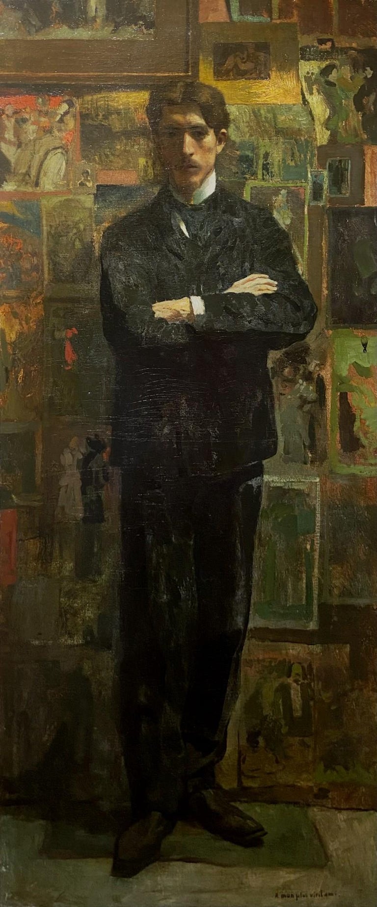 Alfred Bastien - Self Portrait For Sale at 1stDibs