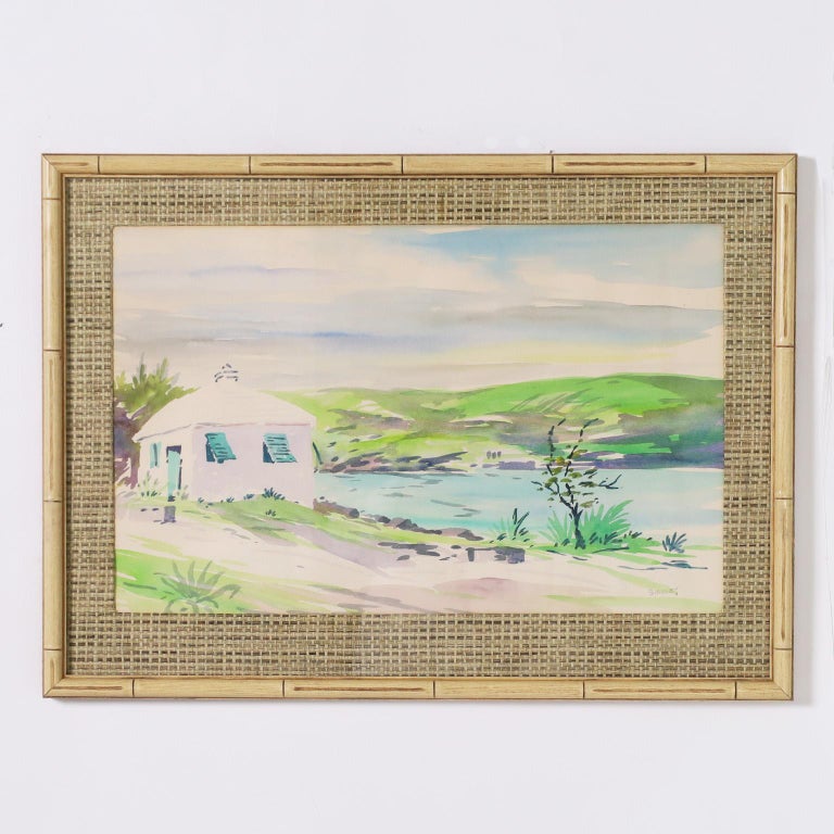 Alfred Birdsey Group of Three Vintage Bermuda Watercolors For Sale at ...