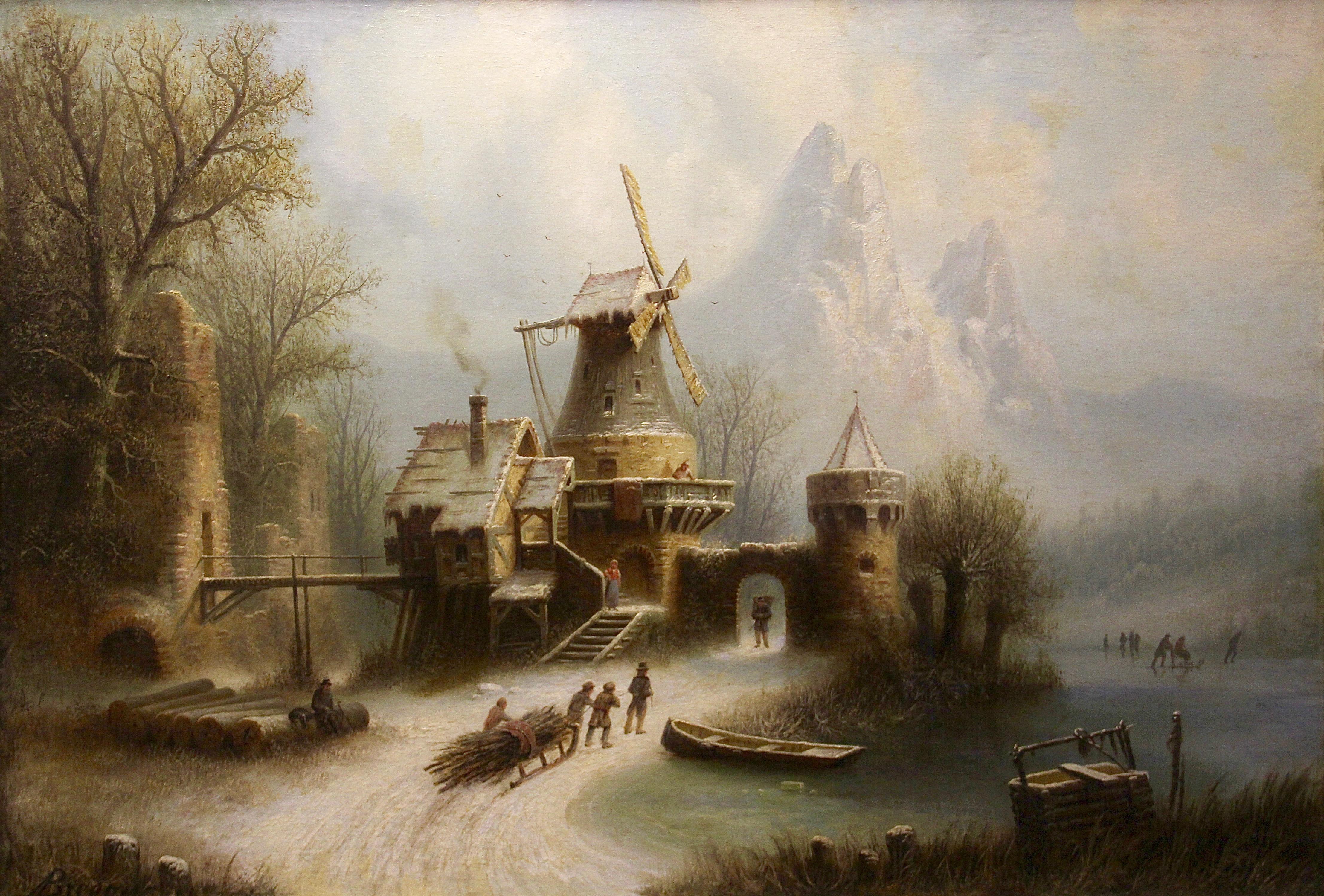 19th Century Romantic Painting - 213 For Sale on 1stDibs