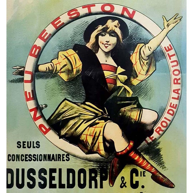 Alfred Choubrac - Circa 1900 Original poster for Beeston Tyres by ...