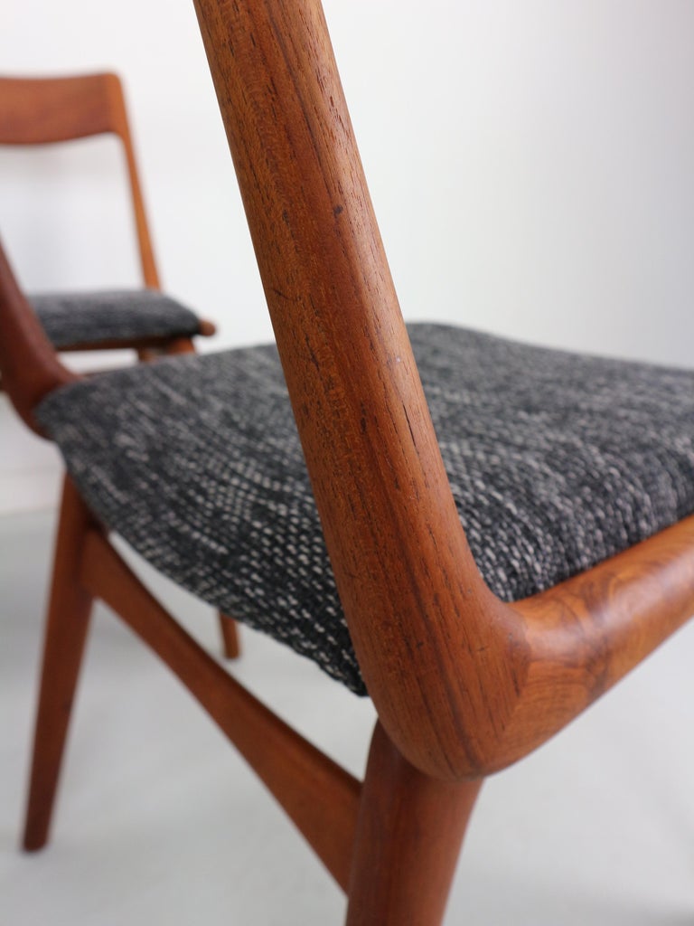 Alfred Christensen Danish Teak "Boomerang" Chairs Set of 6 For Sale at ...