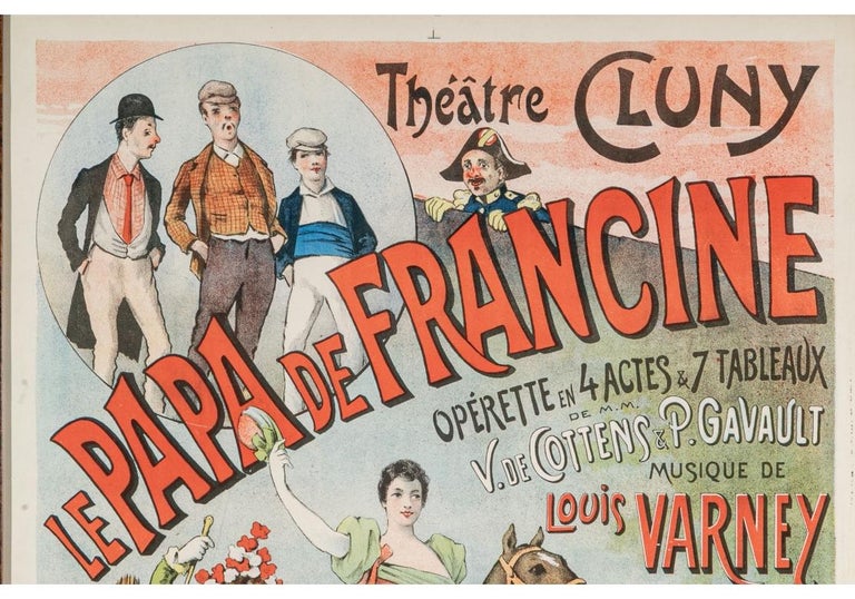 Alfred Coubrac 'French, 1853-1902' Lithograph Poster For Sale at 1stDibs