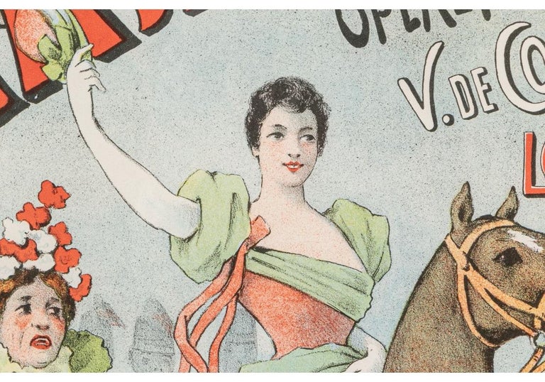 Alfred Coubrac 'French, 1853-1902' Lithograph Poster For Sale at 1stDibs