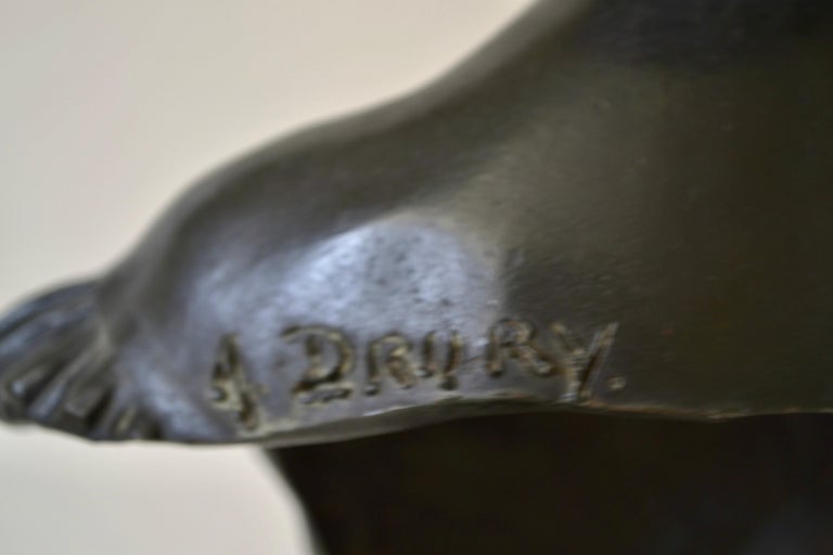 Alfred Drury RA - The Age of Innocence - New Sculpture bronze bust by ...