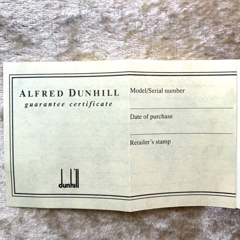 Alfred Dunhill Round Silver Rare Gothic Logo Cufflinks, Circa 2000 For ...