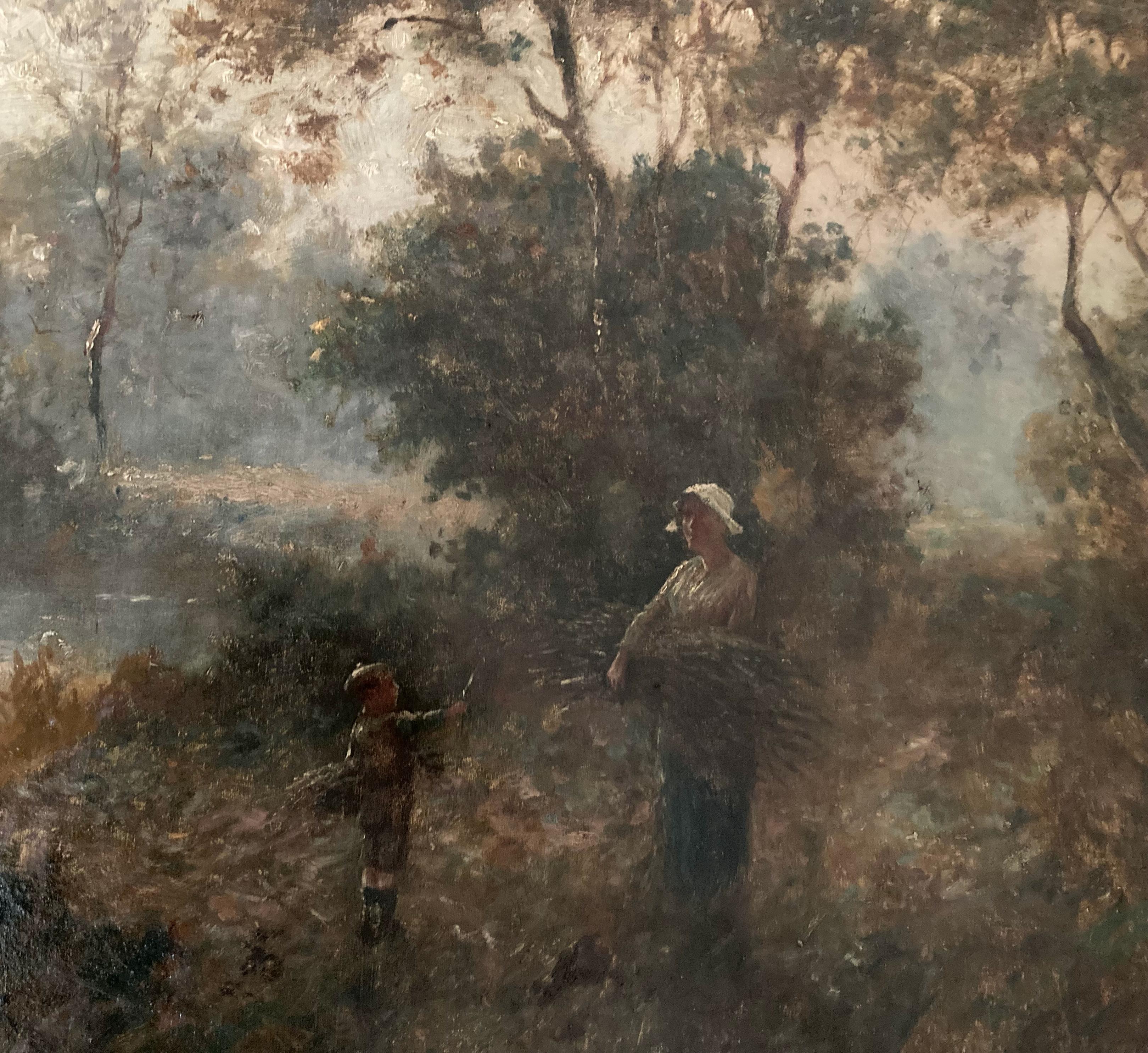 Alfred East - The Kindling Gatherers, 1890 (knighted Royal Academy ...