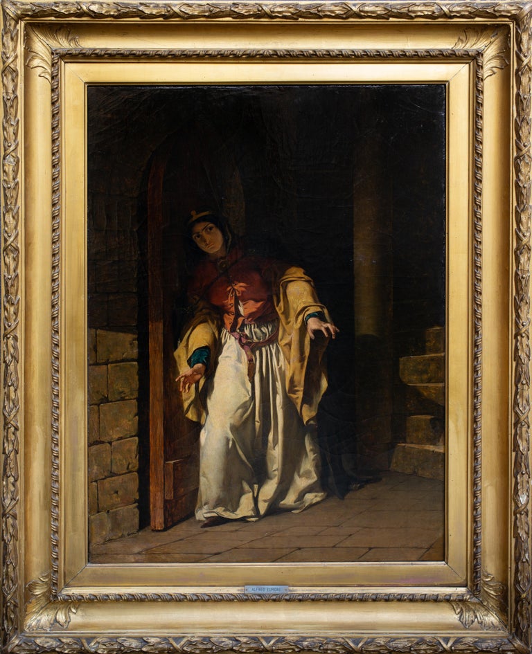 Alfred Elmore RA - The Eavesdropper by British Artist Alfred Elmore RA ...