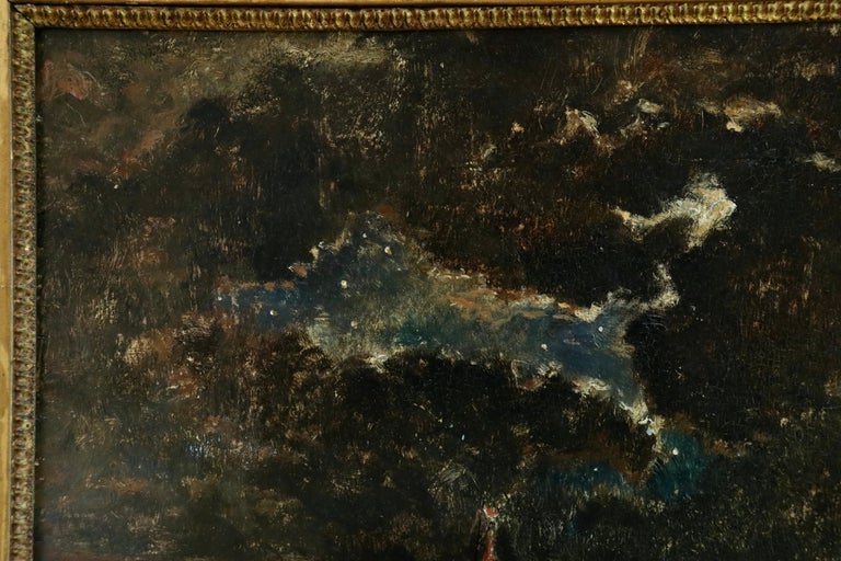 Alfred Émile Léopold Stevens - Effet de lune au bord de la Mer - 19th ...