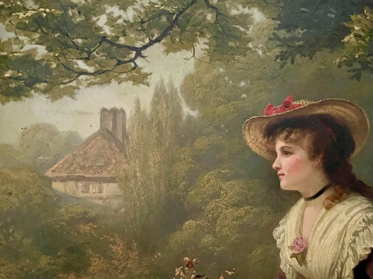 alfred fowler patten - Alone at the Ferry For Sale at 1stDibs