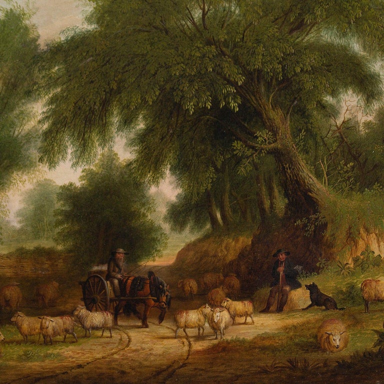 Alfred George Stannard (Circle), Rural Scene With Shepherds, Oil ...