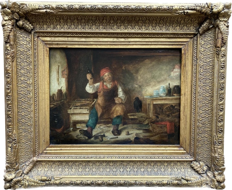 Alfred H Green - Charming Victorian interior scene of a blacksmith ...