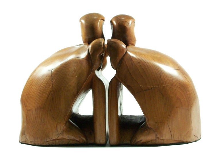 Alfred James Perry, Mid-Century Turtle Bookends, Signed and Dated ...