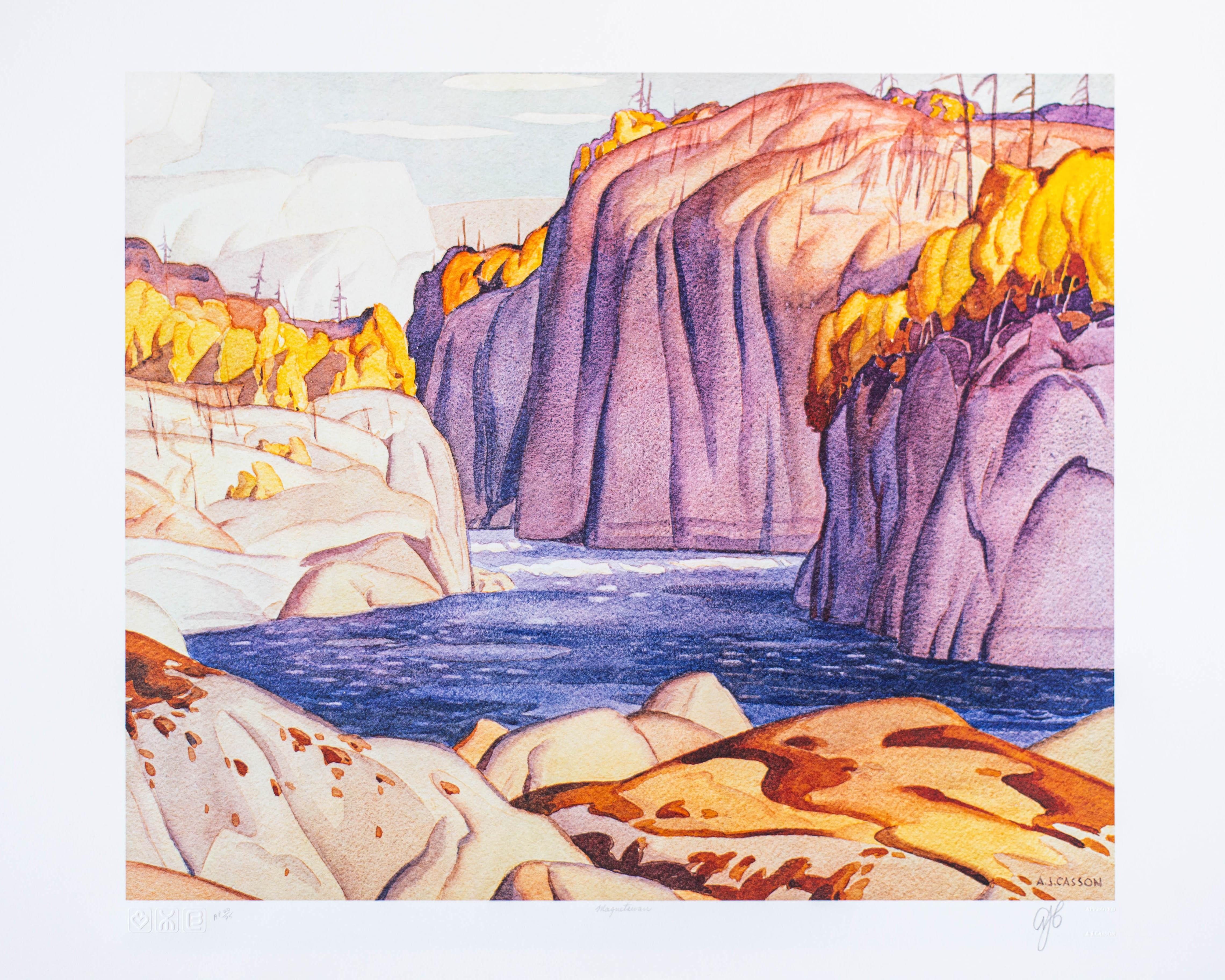 Alfred Joseph Casson - Magnetawan - colourful, impressionist, landscape ...