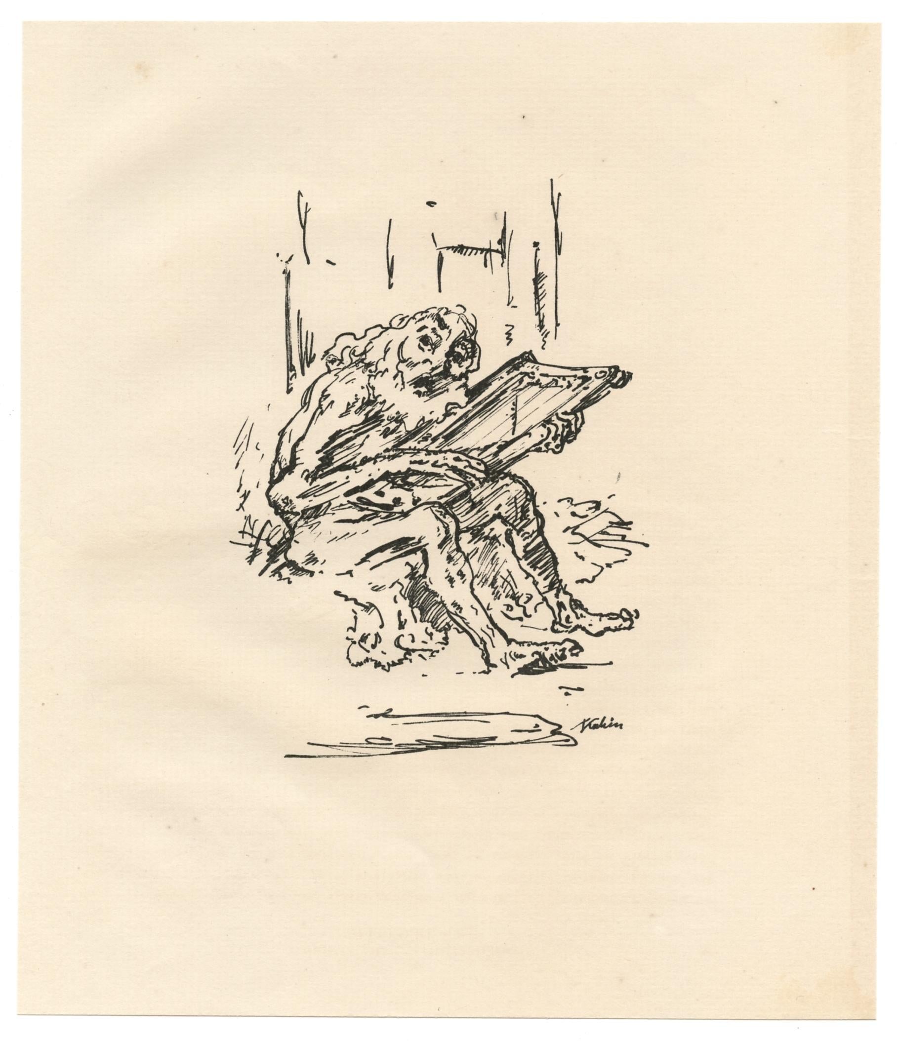 Alfred Kubin - "Jeremiah" original lithograph For Sale at 1stDibs