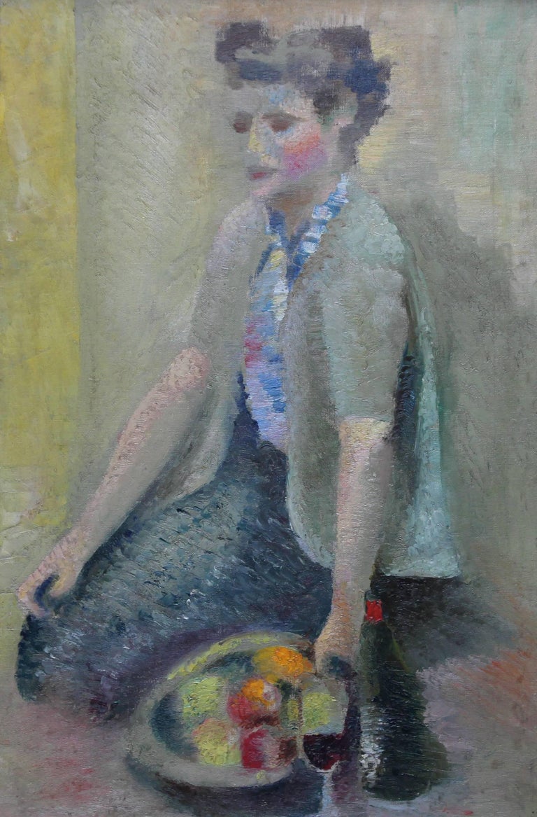 Alfred Lomnitz - Post Impressionist Portrait of a Girl -Jewish 1920's ...