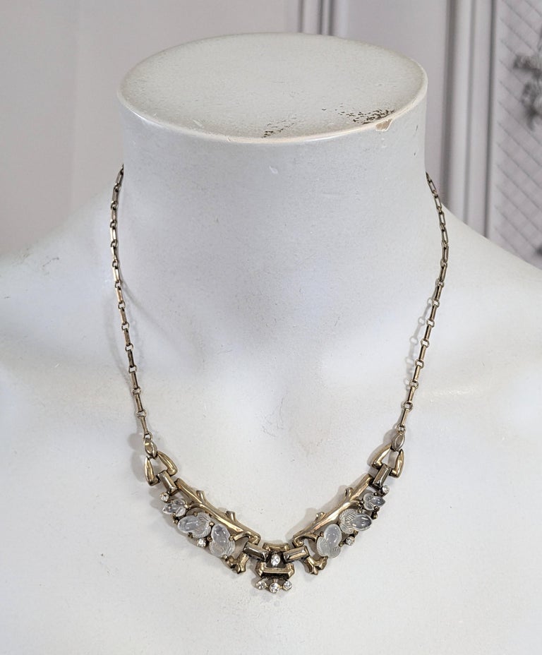 Alfred Philippe for Trifari Fragonard Moonstone Fruit Salad Choker For ...
