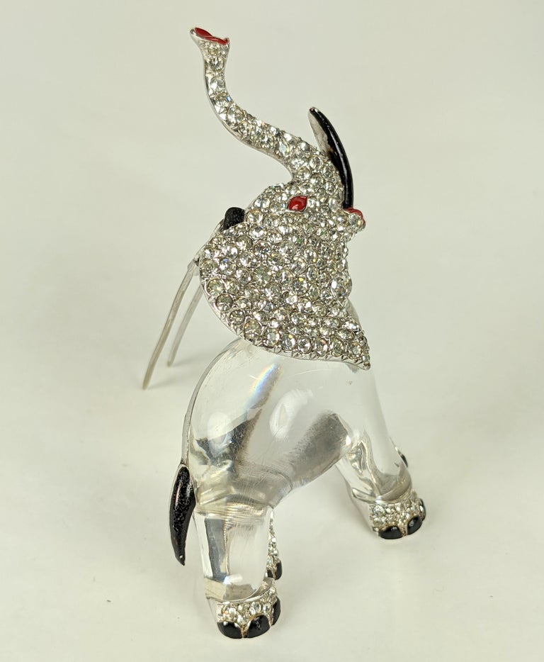 Alfred Philippe for Trifari Jelly Belly Elephant Clip, 1942 For Sale at ...