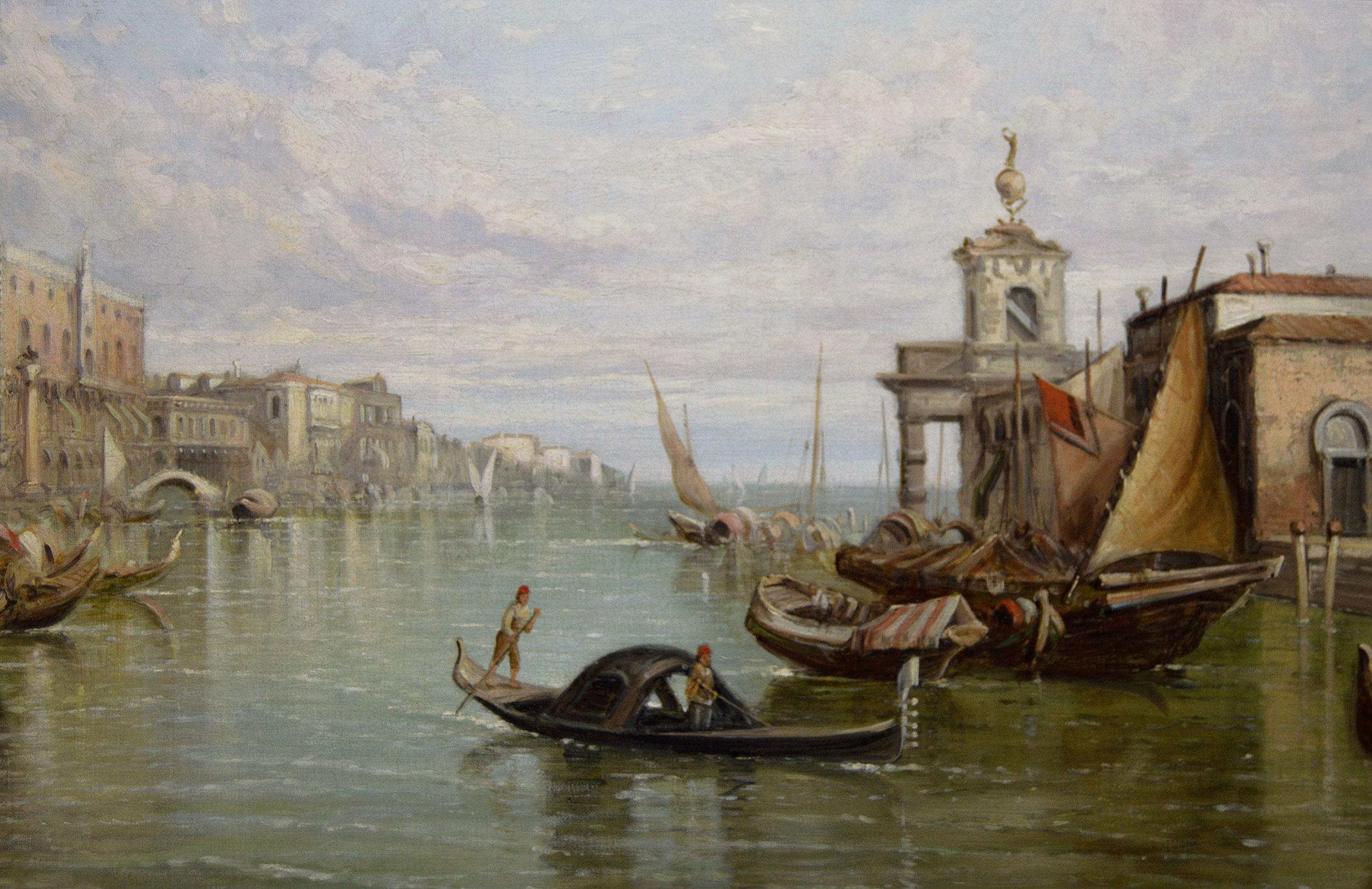 Alfred Pollentine - 19th Century large townscape oil painting of The ...