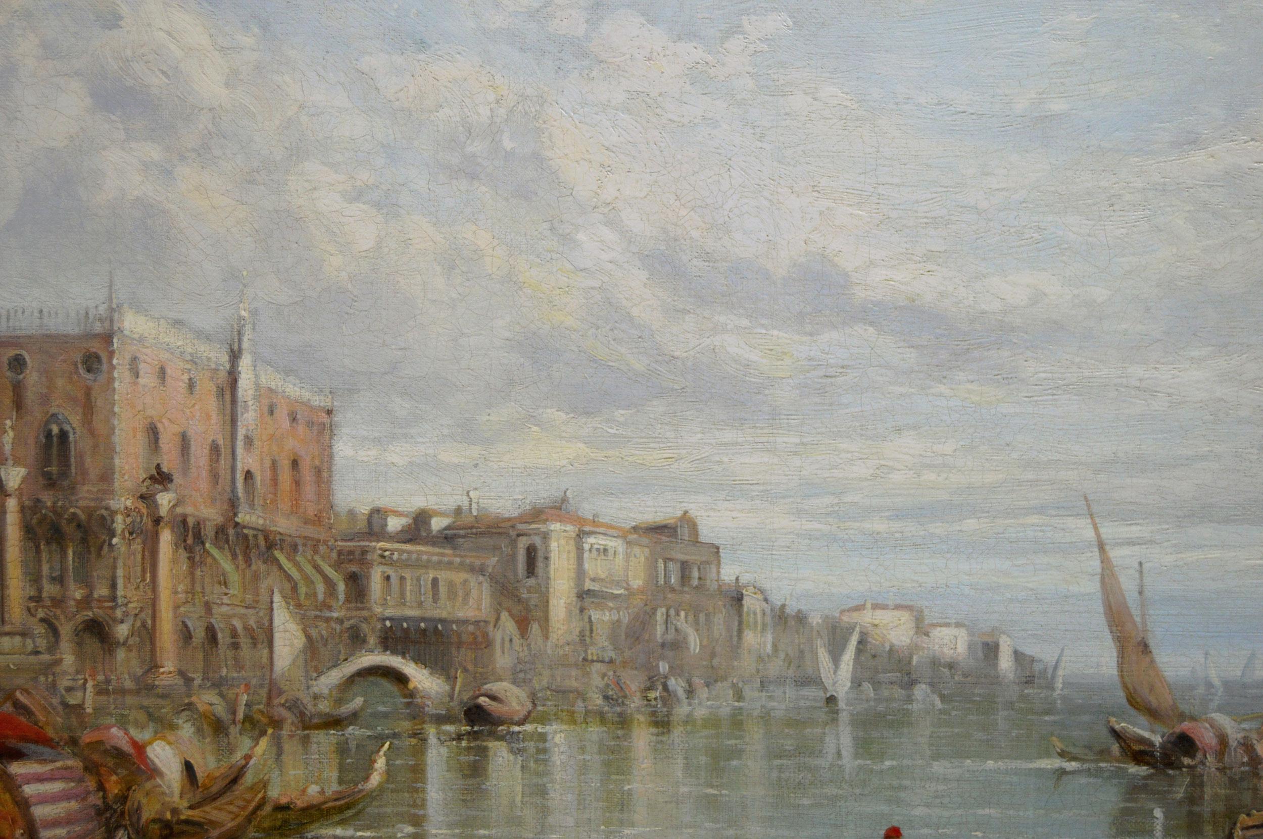 Alfred Pollentine - 19th Century large townscape oil painting of The ...