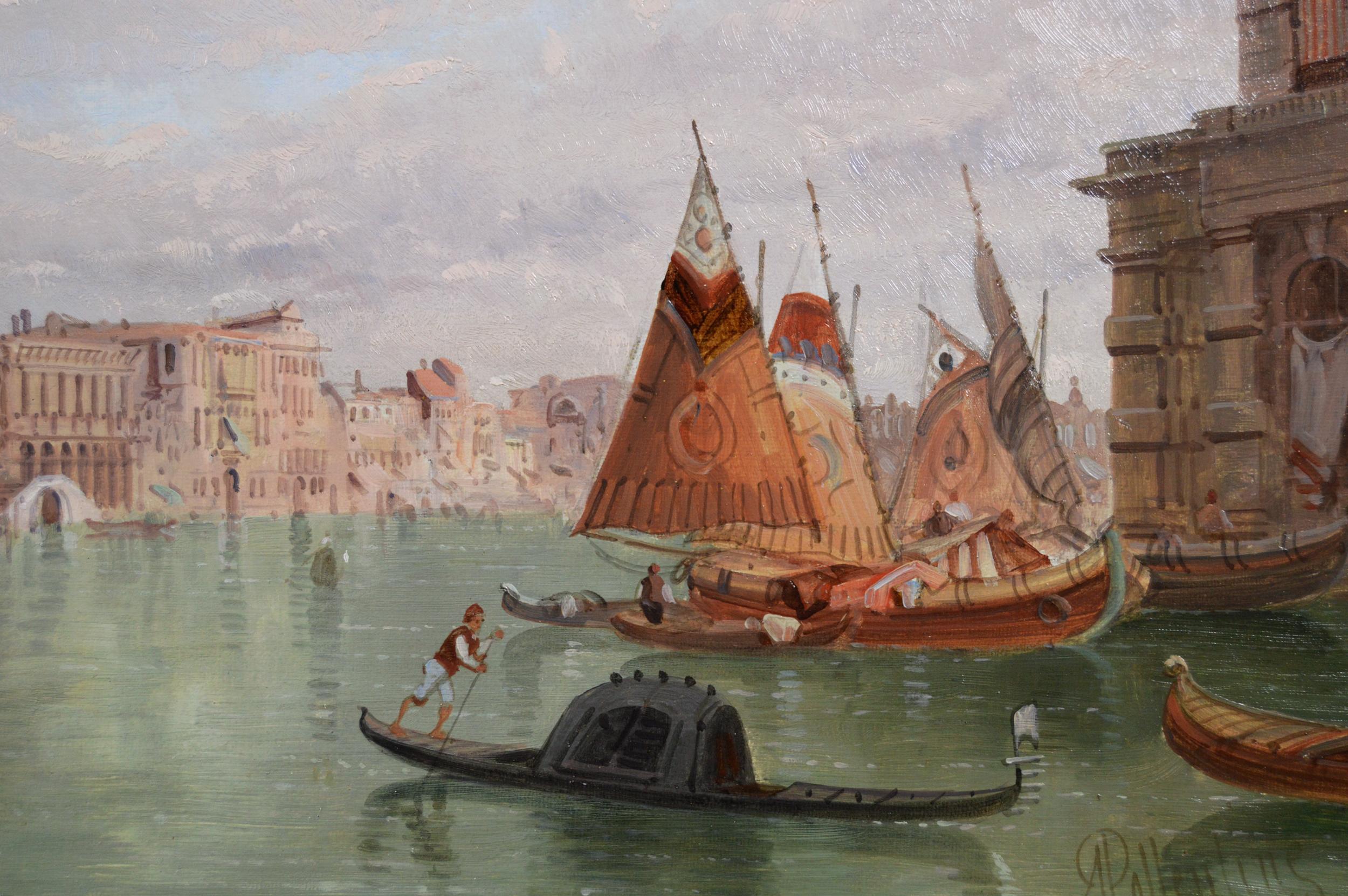 Alfred Pollentine - 19th Century oil painting of The Grand Canal ...