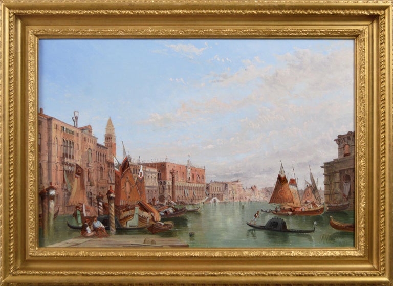 Alfred Pollentine - 19th Century oil painting of The Grand Canal ...