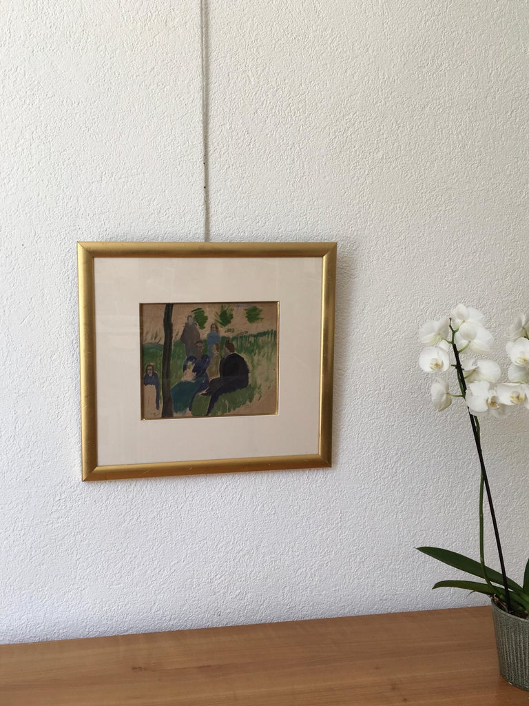 Alfred Reth - Reunion in the garden For Sale at 1stDibs