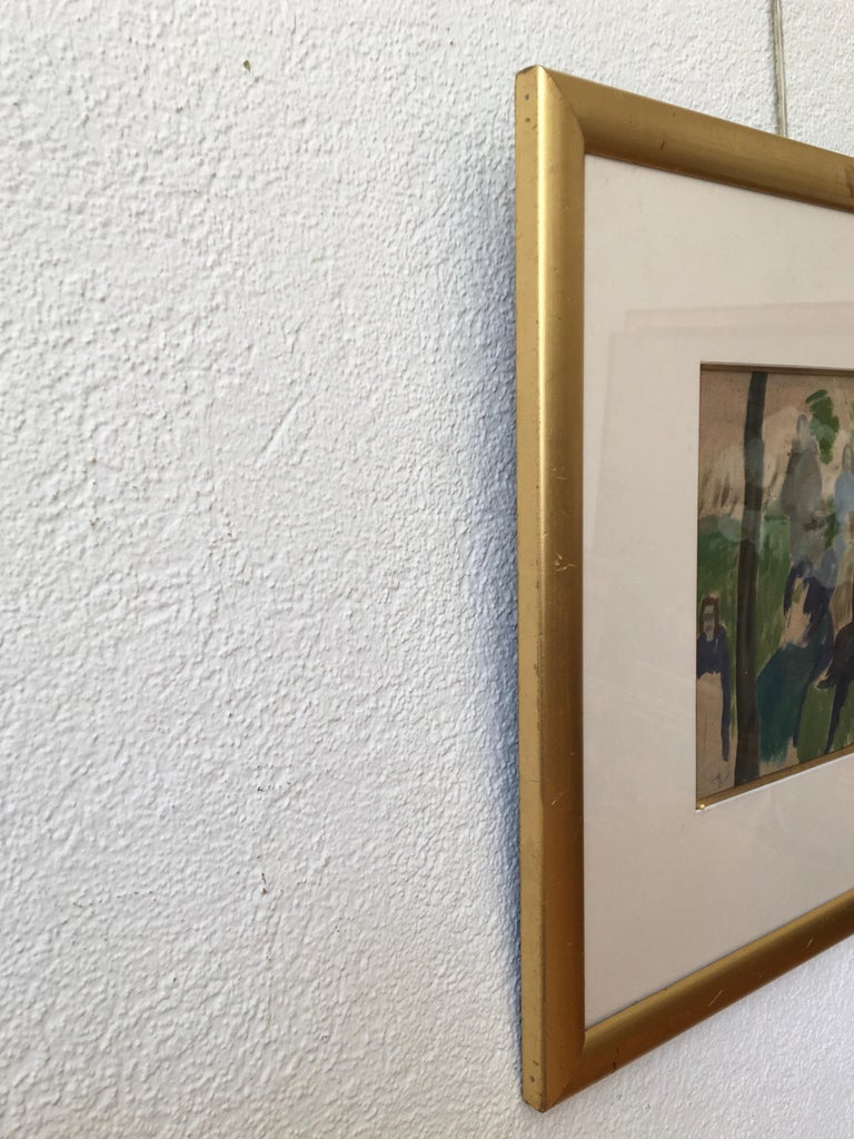 Alfred Reth - Reunion in the garden For Sale at 1stDibs