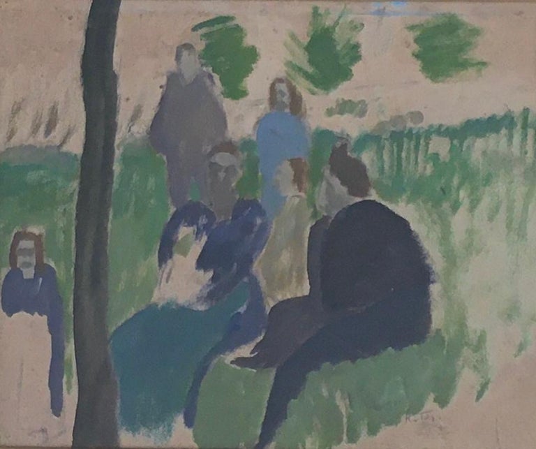 Alfred Reth - Reunion in the garden For Sale at 1stDibs