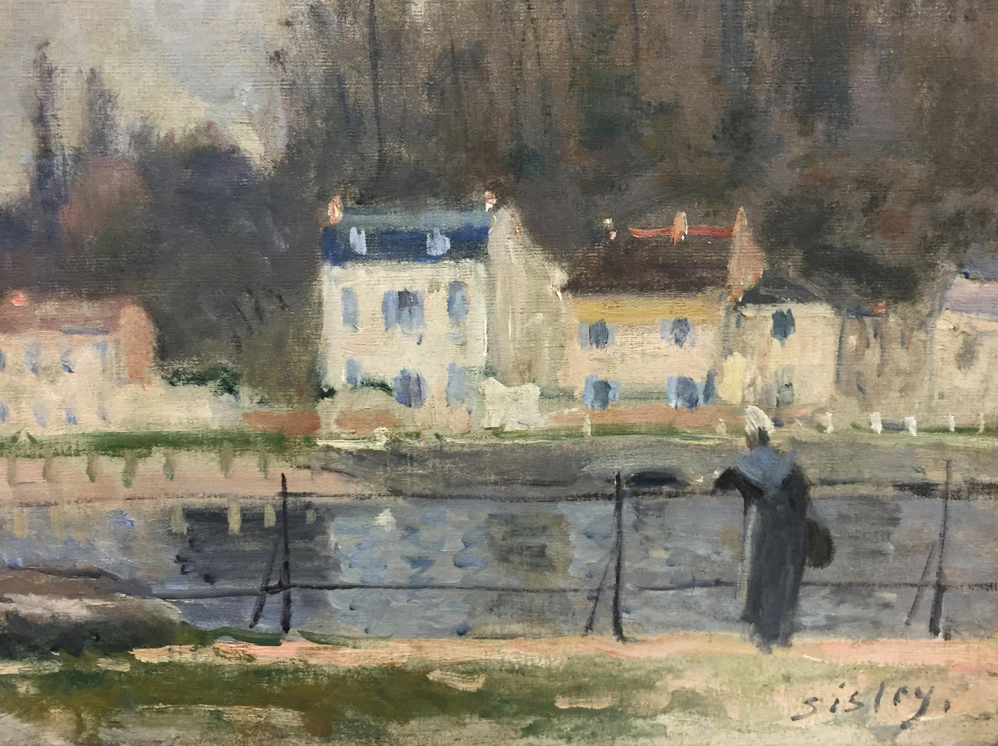 Alfred Sisley - L'abreuvoir à Marly-le-roi (Waterworks at Marly-le-roi ...