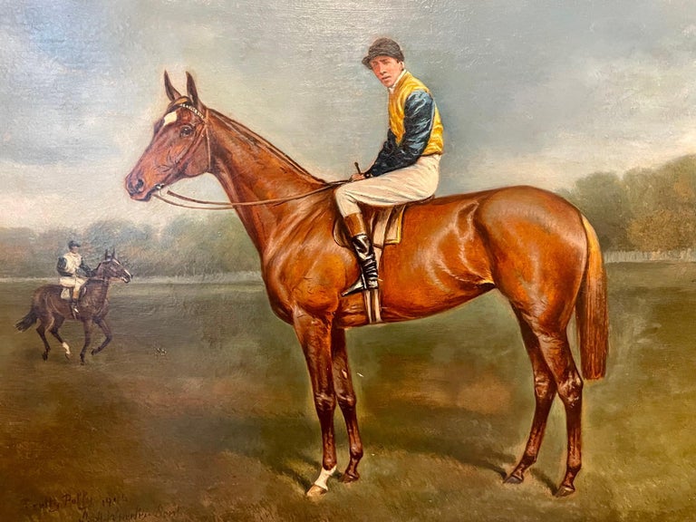 Alfred Wheeler, Oil On Panel, Pretty Polly 1906 For Sale at 1stDibs