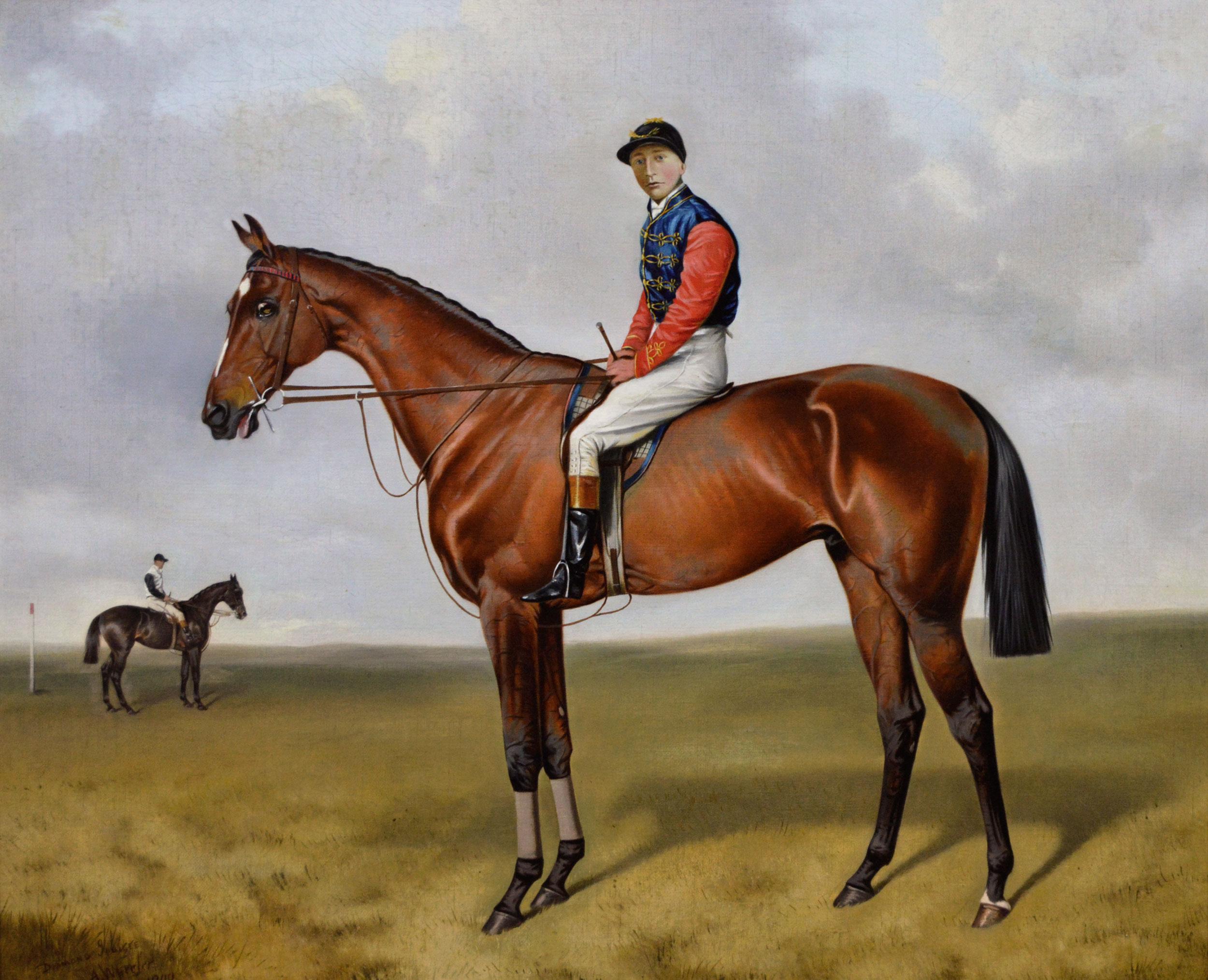 Alfred Wheeler - Sporting horse portrait oil painting of the racehorse ...